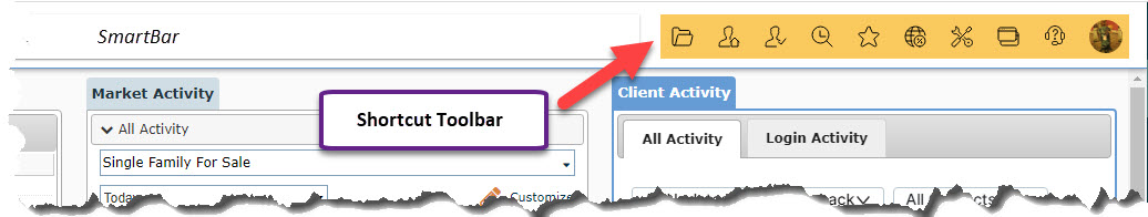 connectMLS Shortcut Toolbar – connectMLS