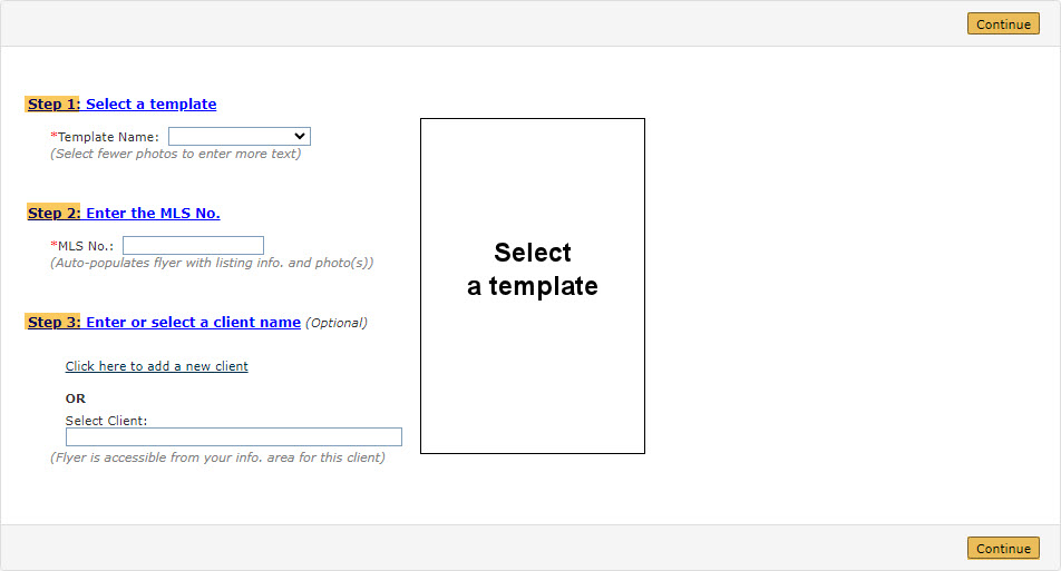 Create a property flyer – connectMLS